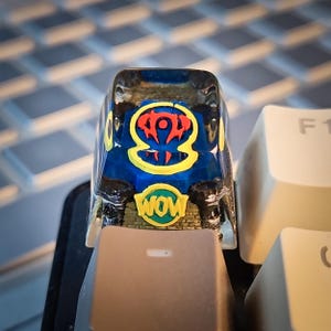 Wow Handmade Artisan Kecap, Custom Keycap, Character Keycap, Birthday ...