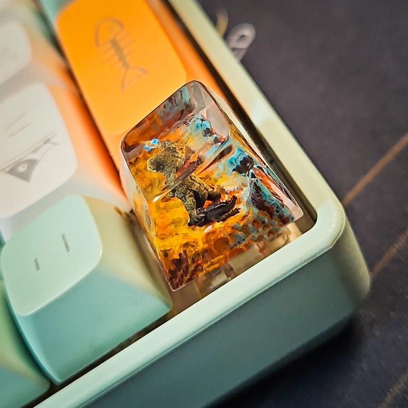 Monster Artisan Kecap, Custom Keycap, Character Keycap, Birthday Gift ...