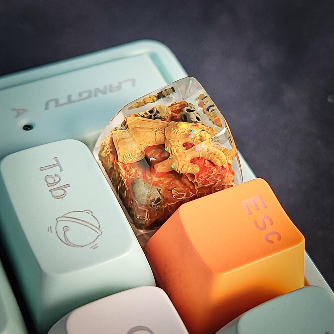 Superhero Icon Keycap, Infinity Gauntlet Artisan Kecap, Custom Keycap ...