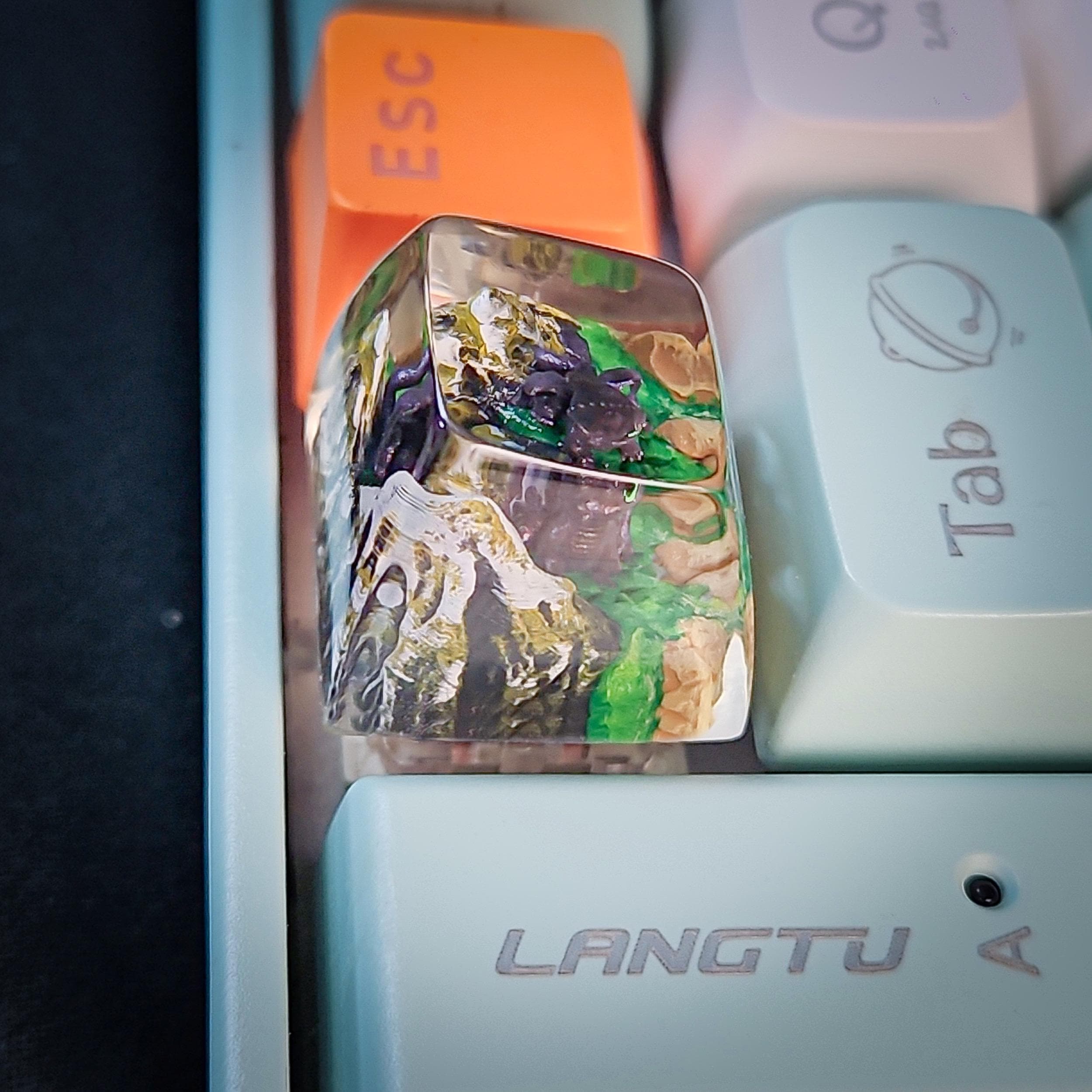 Toothless Artisan Kecap,dragon Keycap, Night Fury Custom Keycap ...