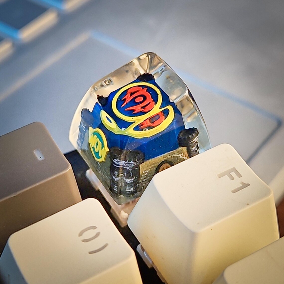 Wow Handmade Artisan Kecap, Custom Keycap, Character Keycap, Birthday ...
