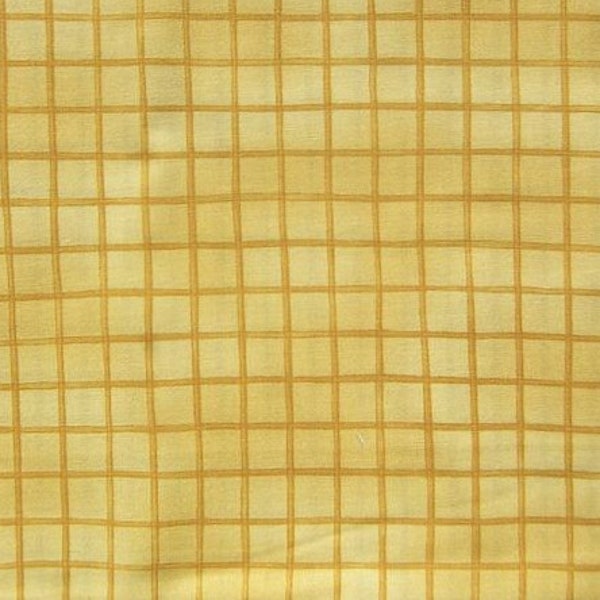 Yellow Plaid Fabric - Etsy