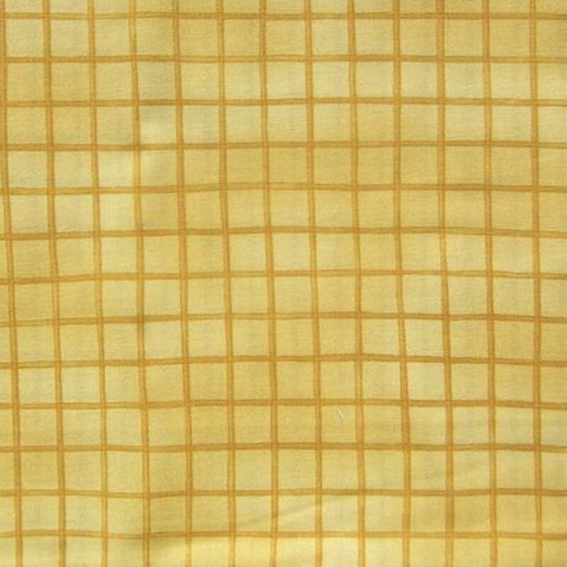 Yellow Plaid Fabric - Etsy