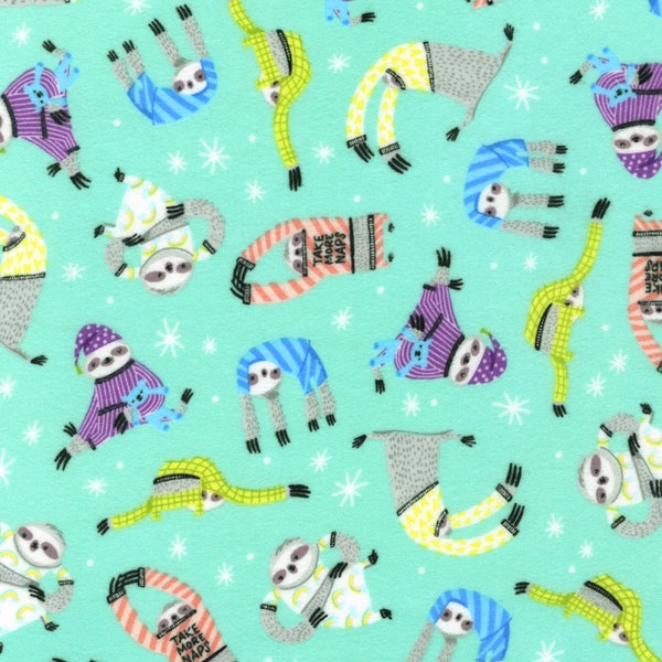 Sloth Fabric - Etsy
