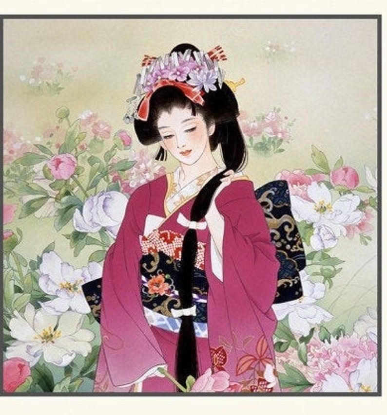 Geiko Asian Block Panel Cream/multi 24 X 44 Inches by Haruyo - Etsy