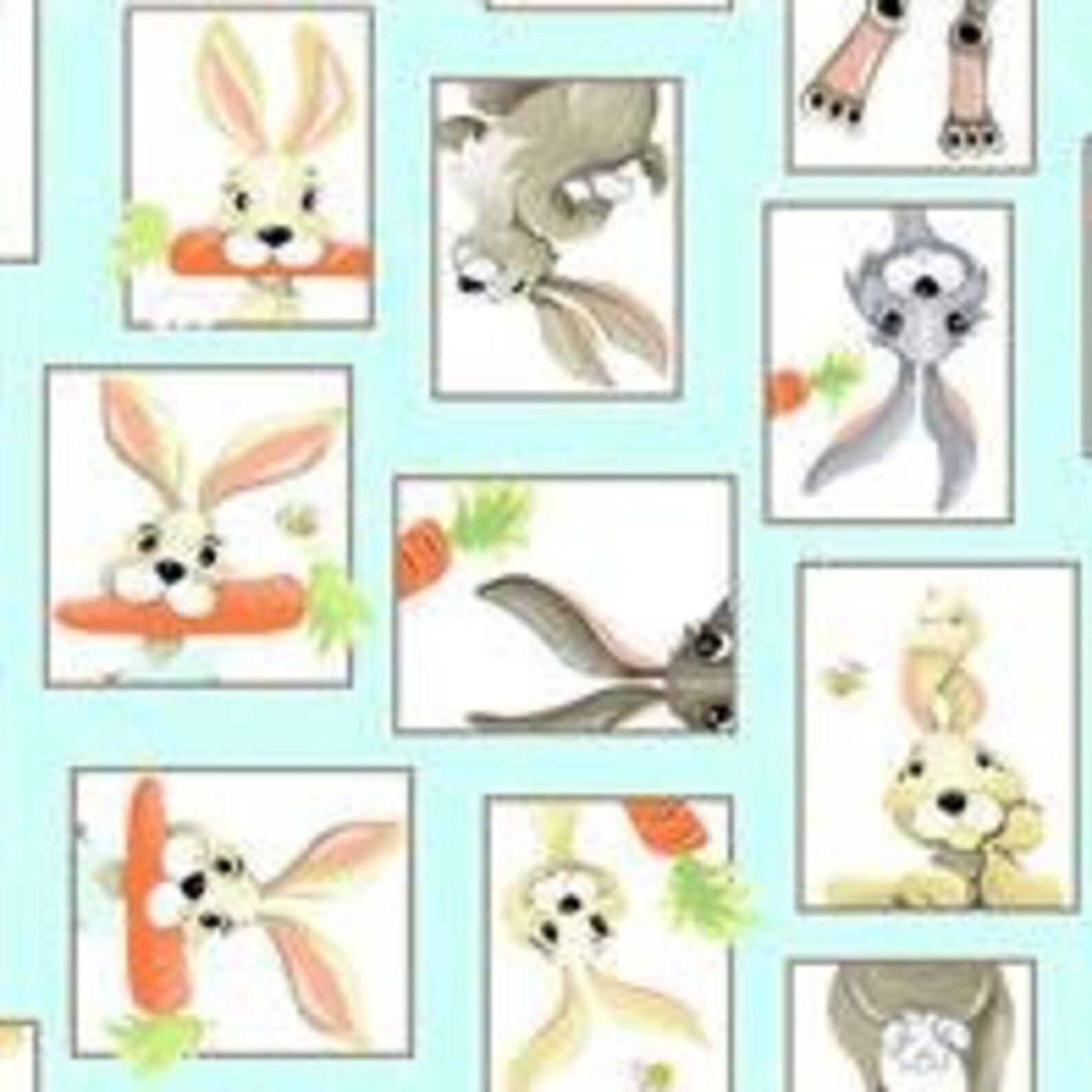 Harold the Hare Multi Patchwork Fabric Yardage From Susybee | Etsy