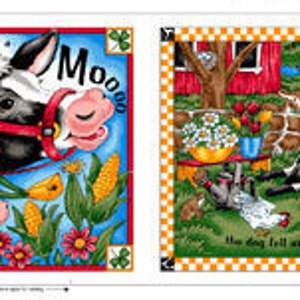 DOWN ON THE Farm Cloth Book by 36 X 44 Inches by Quilting Treasures - Etsy