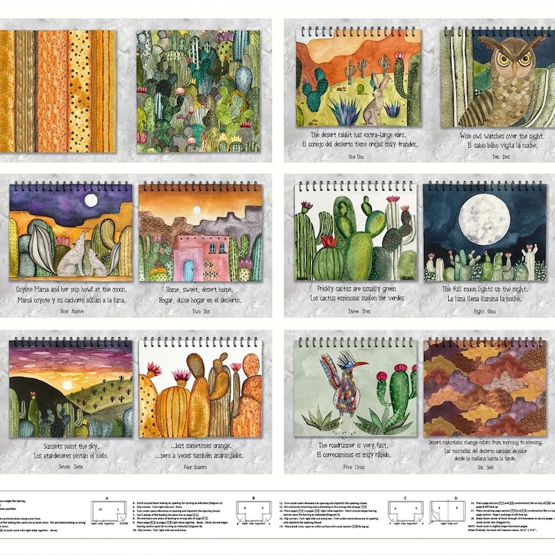 Desert Fabrics Panel - Etsy