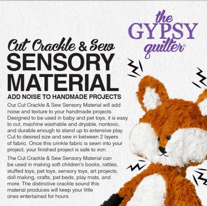 Cut Crackle and Sew Sensory Material From Gypsy Quilter, 36 X 48 Inches ...