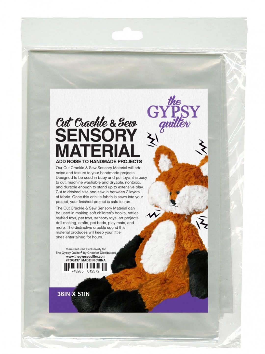 Cut Crackle and Sew Sensory Material From Gypsy Quilter, 36 X 48 Inches ...