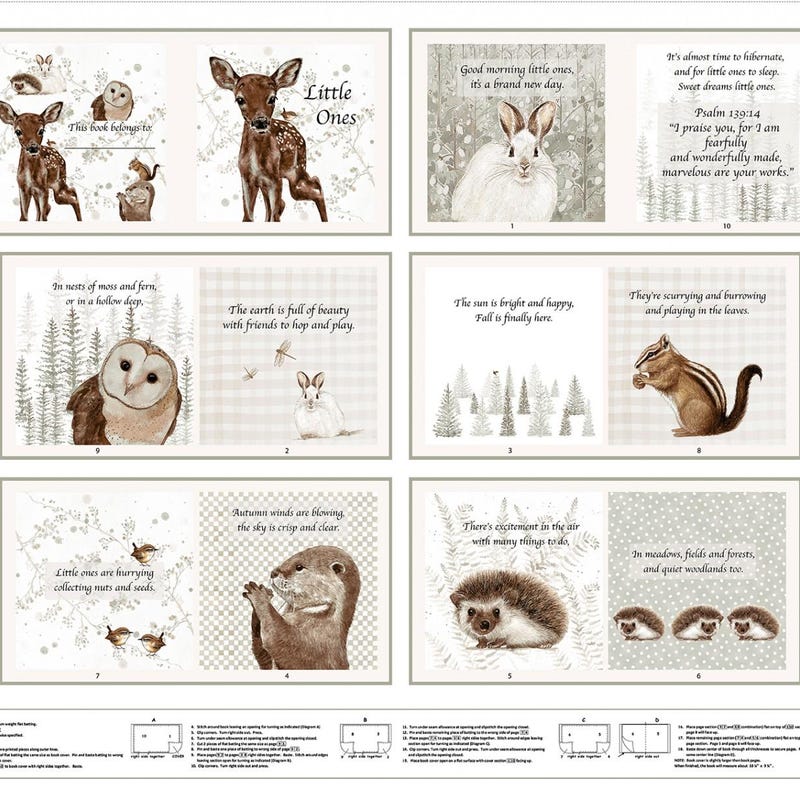 Henry Glass Book Panel - Etsy