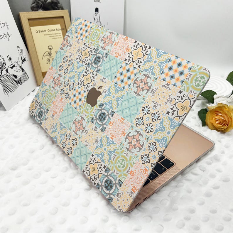 Vintage Tiles Matte MacBook Cover Case for Pro16/15/14/13,macbook Neo ...