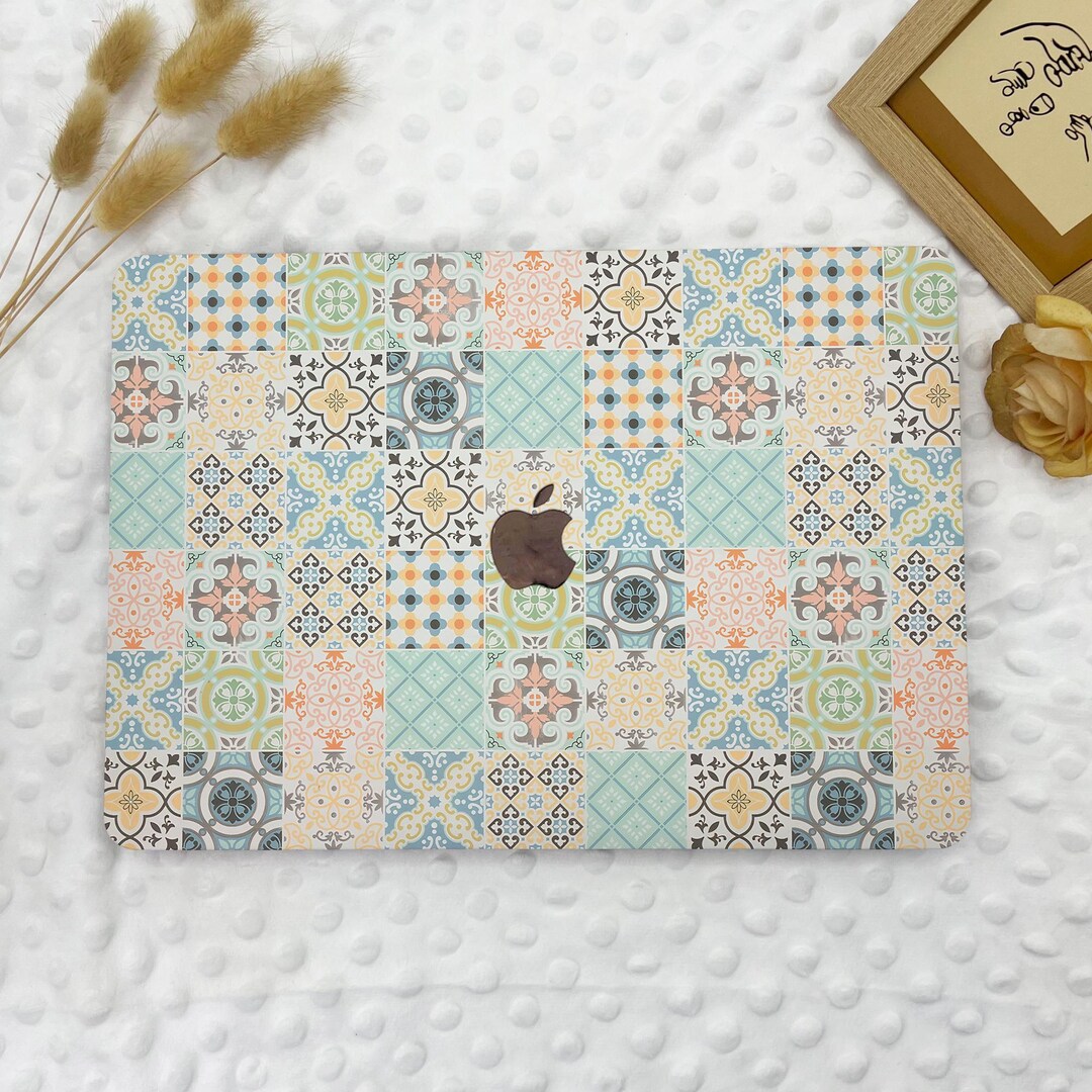 Vintage Tiles Matte MacBook Cover Case for Pro16/15/14/13,macbook Neo ...