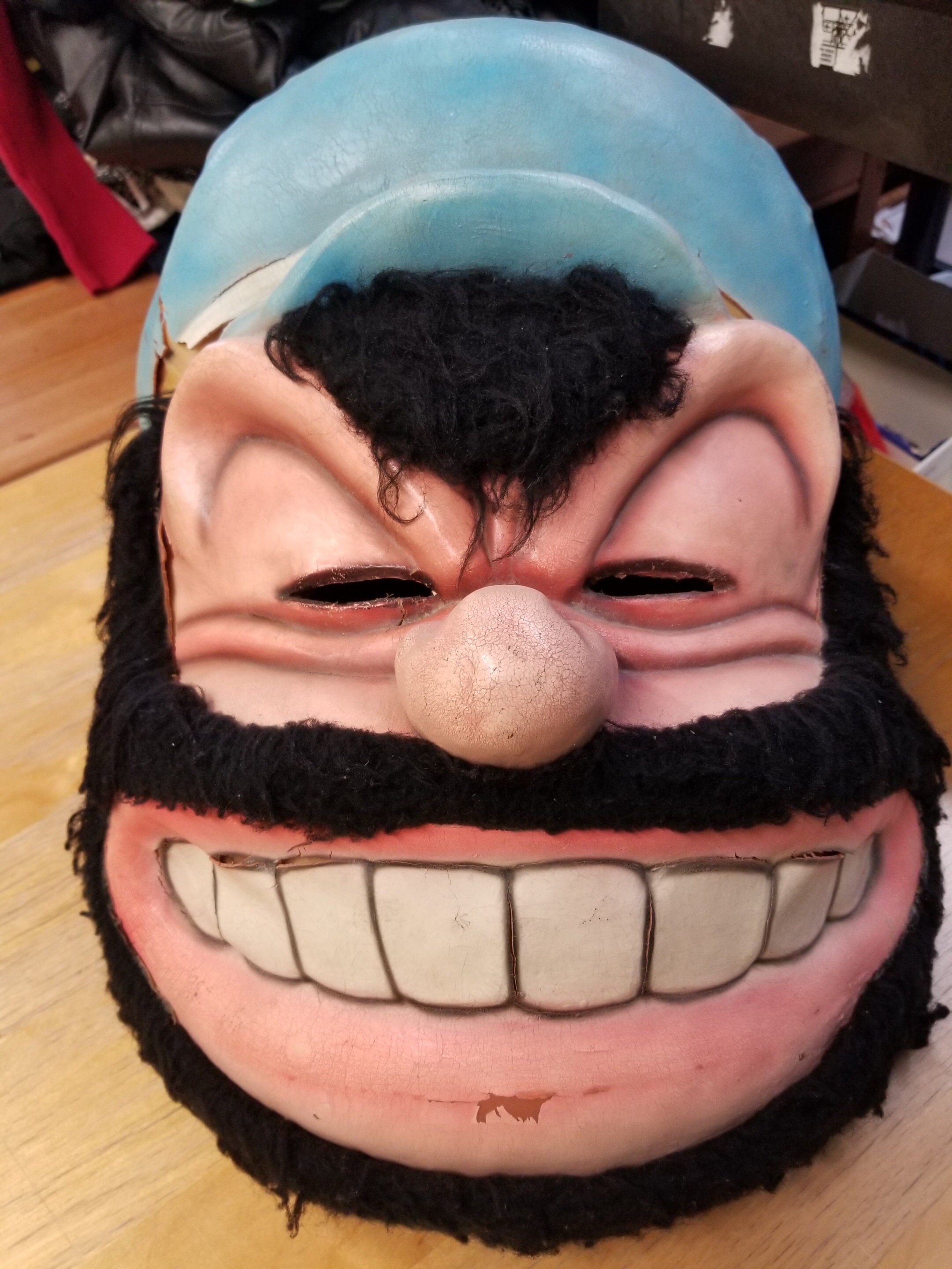 Mid Century Popeye Cartoon Full Head Foam Masks Advertising - Etsy