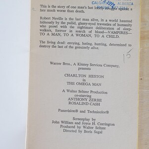 I Am Legend by Richard Matheson, 1971 Berklee Medallion Edition, 1st ...