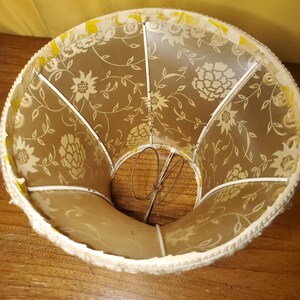 Small Translucent Gold Vinyl Lamp Shade With Floral Motif, 6 Tall - Etsy
