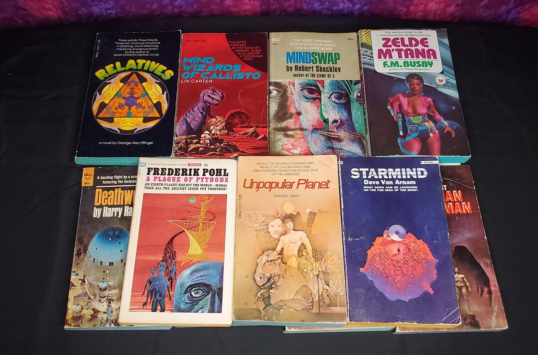 Dell SF Books Collection, 1970's Sci-fi Book Lot, 15 Books Total - Etsy