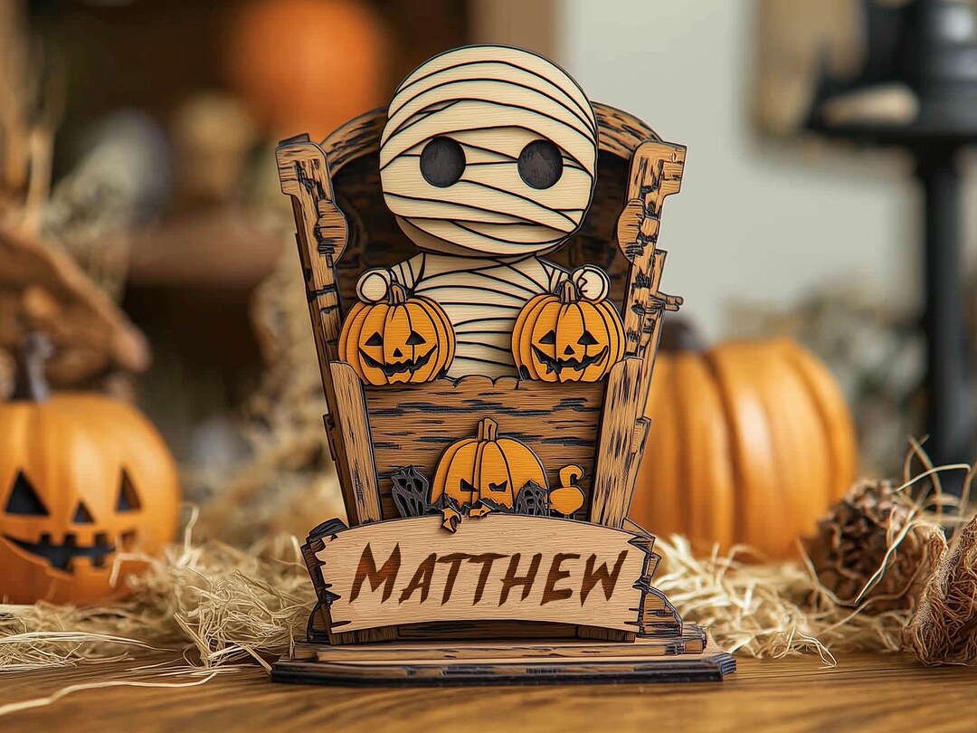 Scary Cute Wooden Figurines, Unique Vintage Wooden Figurines, Hand ...