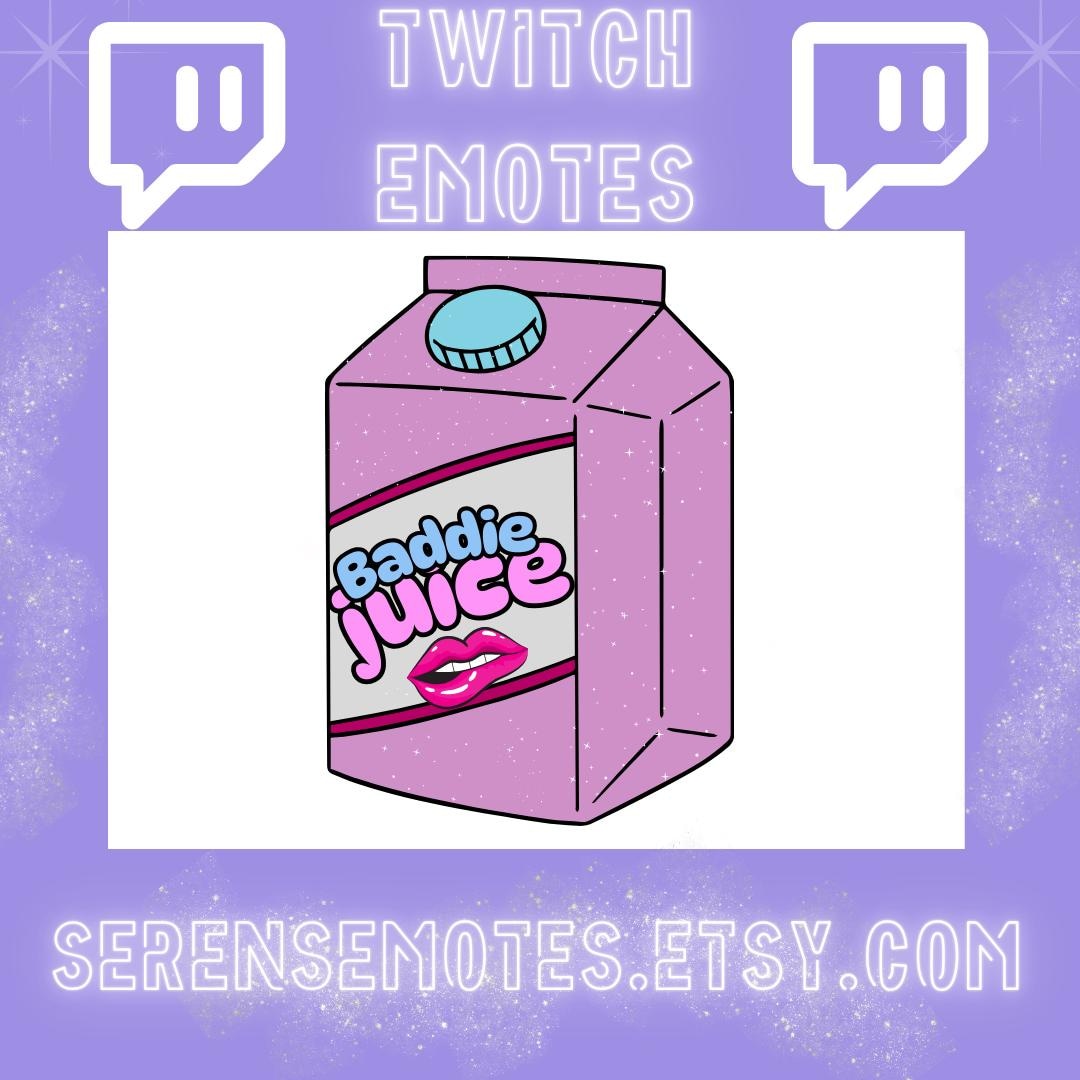 Baddie Juice Emote / Twitch Emote / Discord Emote - Etsy