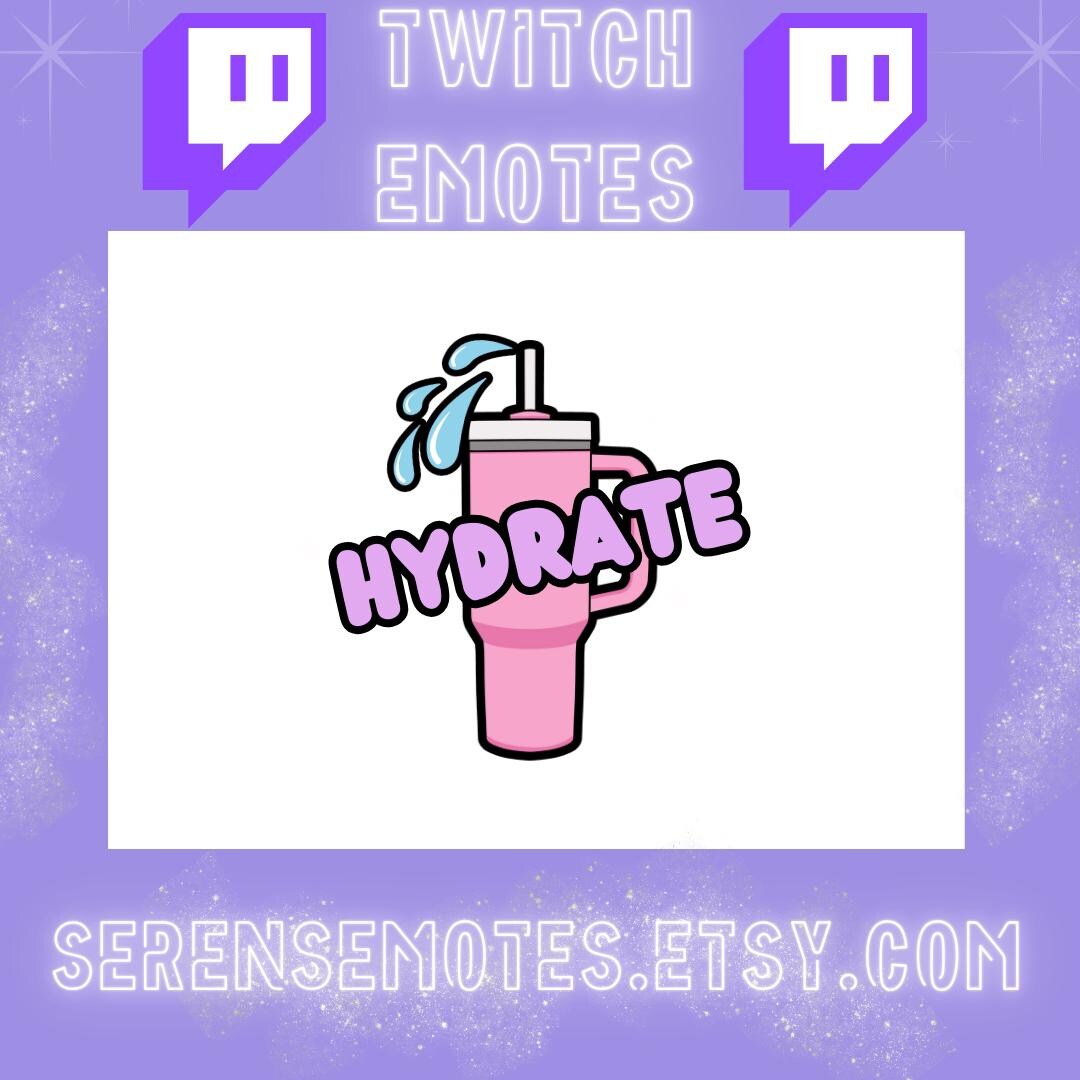 Hydrate Tumbler Emote / Twitch Emote / Discord Emote - Etsy