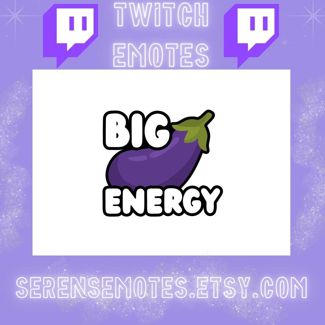 Big Energy Emote / Twitch Emote / Discord Emote - Etsy