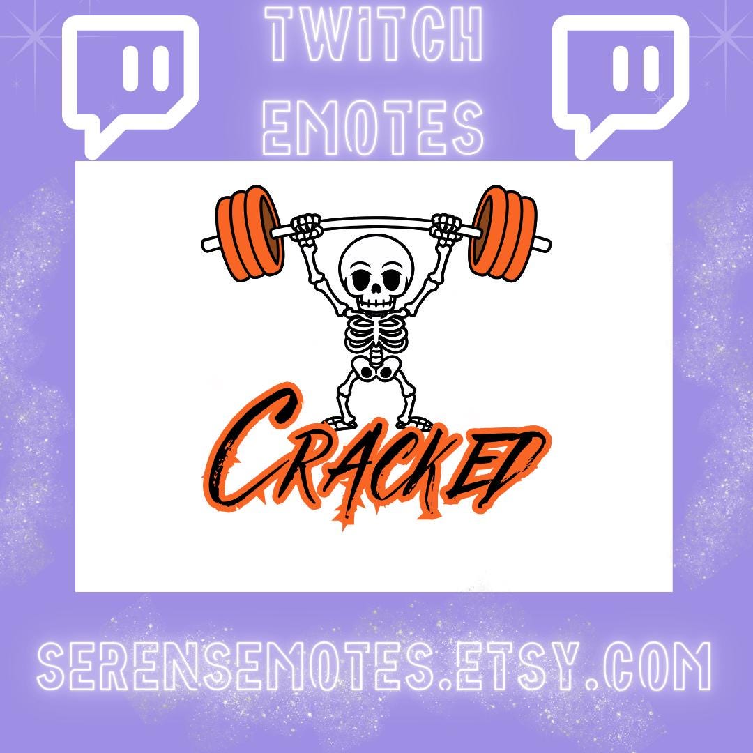 Cracked Emote / Twitch Emote / Discord Emote - Etsy