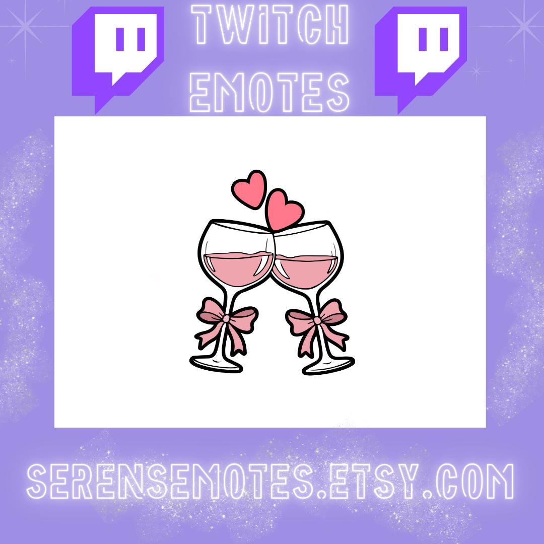 Wine Cheers Emote / Twitch Emote / Discord Emote - Etsy