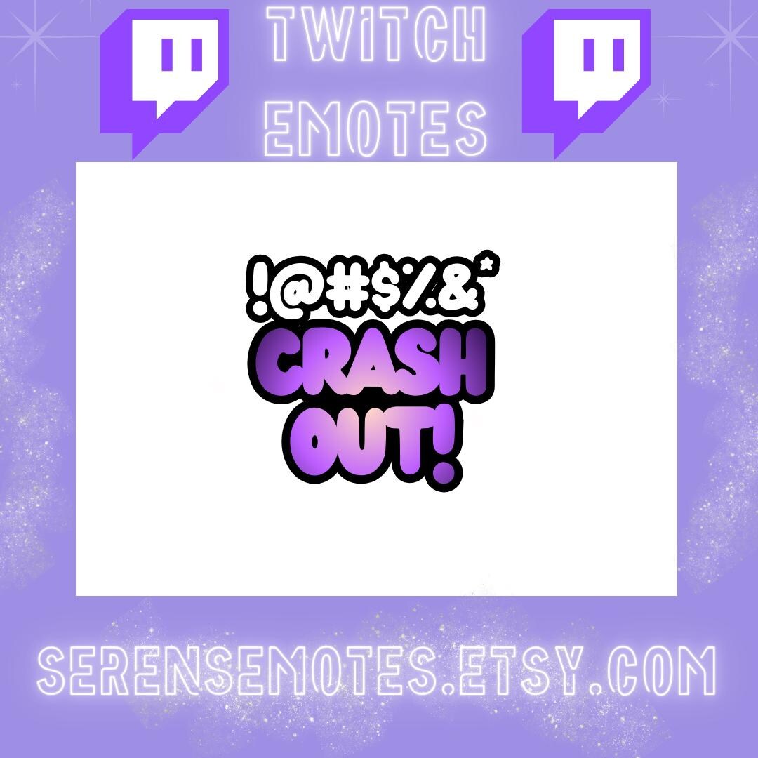 Crash Out Emote / Twitch Emote / Discord Emote - Etsy