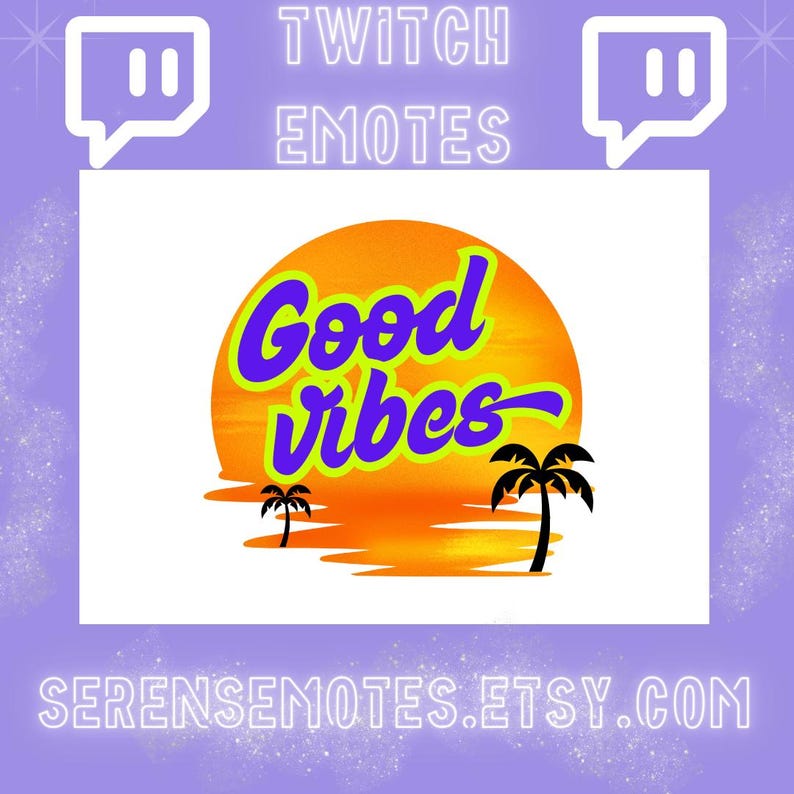 Twitch Emote / Discord Emote / Good Vibes Emote - Etsy