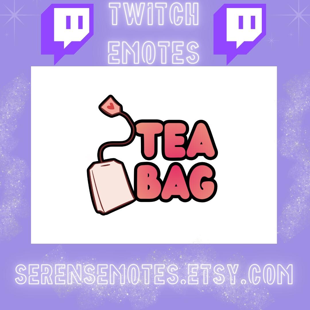 Tea Bag Emote / Twitch Emote / Discord Emote - Etsy