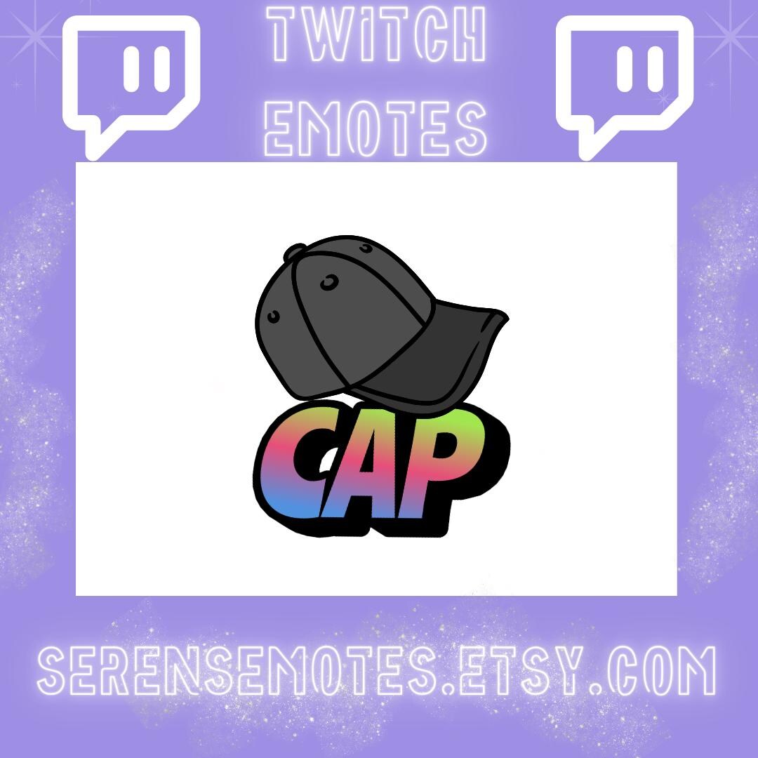 Cap Emote / Twitch Emote / Discord Emote - Etsy