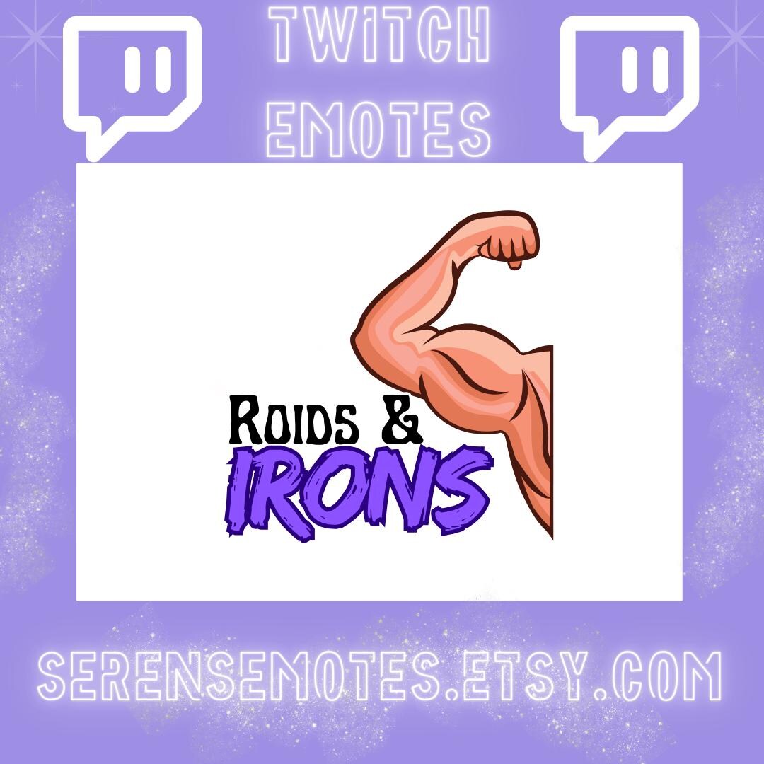 Roids & Irons Emote / Twitch Emote / Discord Emote - Etsy