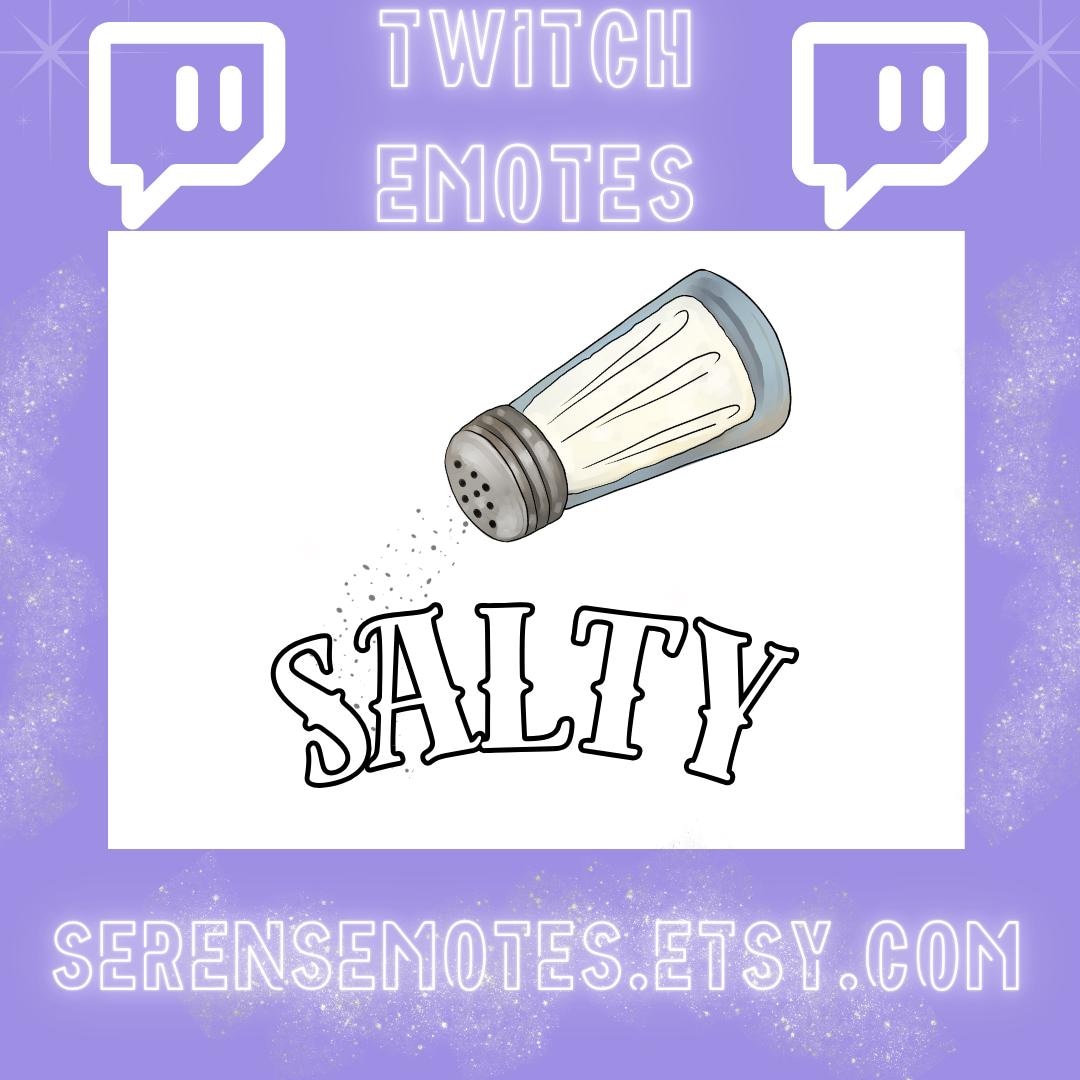 Salty Emote / Twitch Emote / Discord Emote - Etsy