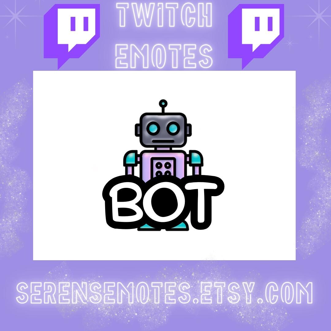 Bot Emote / Twitch Emote / Discord Emote - Etsy