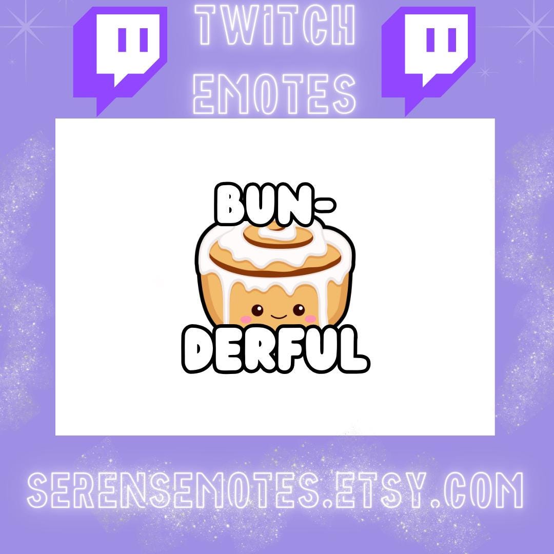 Frosted Bun Emote / Twitch Emote / Discord Emote - Etsy Canada
