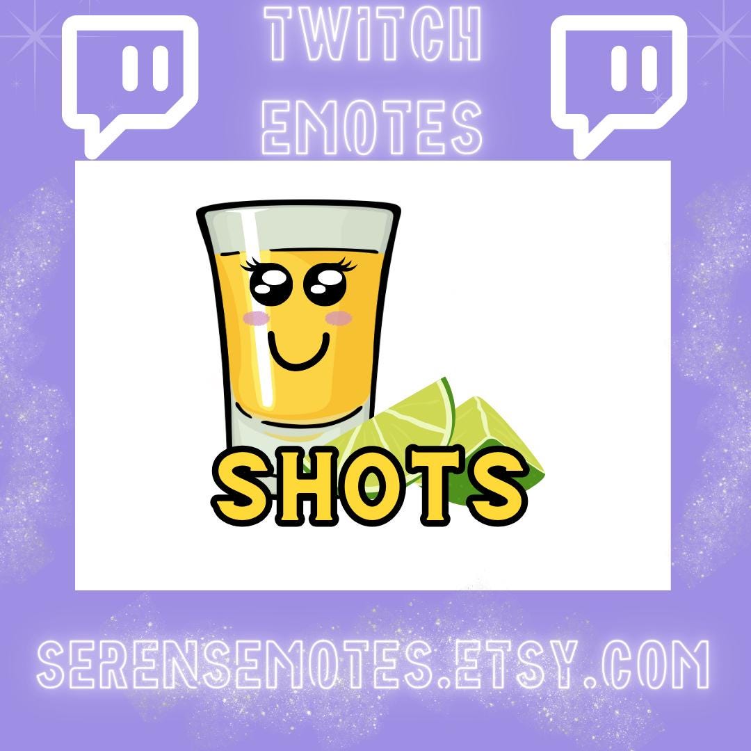 Shots Emote / Twitch Emote / Discord Emote - Etsy