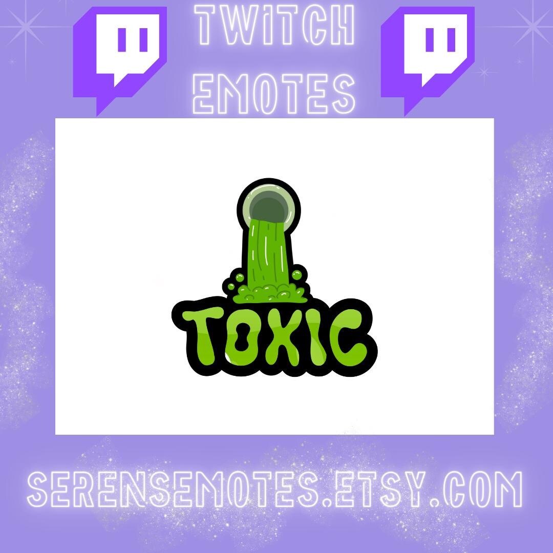 Toxic Emote / Twitch Emote / Discord Emote - Etsy