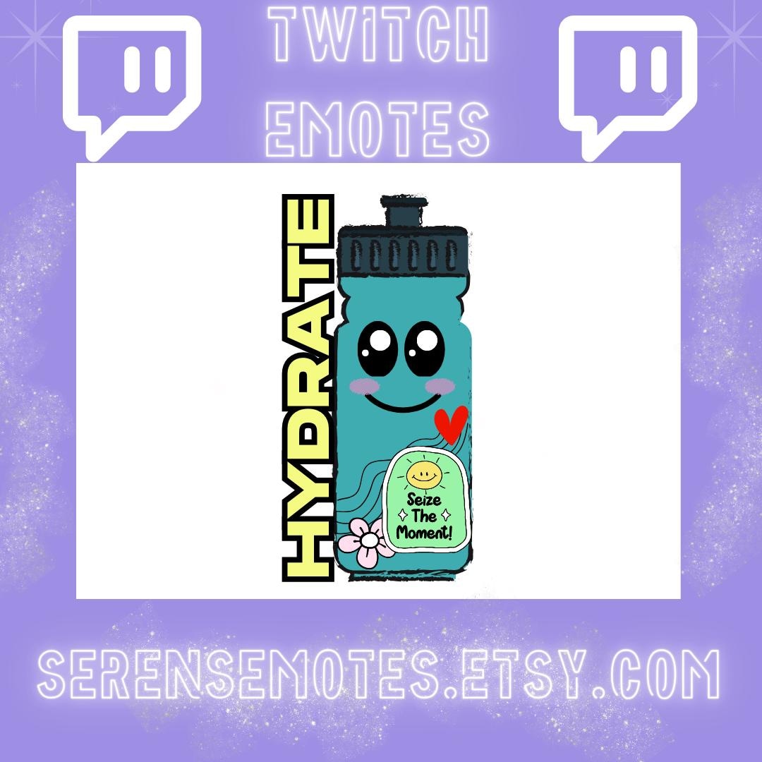 Hydrate Emote / Twitch Emote / Discord Emote - Etsy