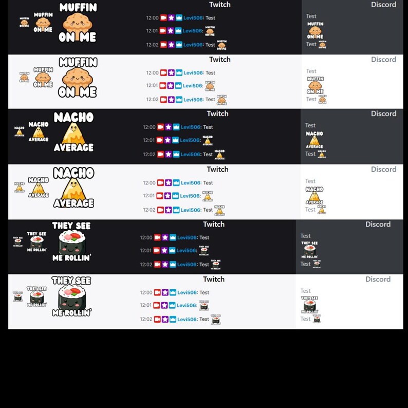 15 Food Pun Emote Bundle / Twitch Emote / Discord Emote - Etsy Canada