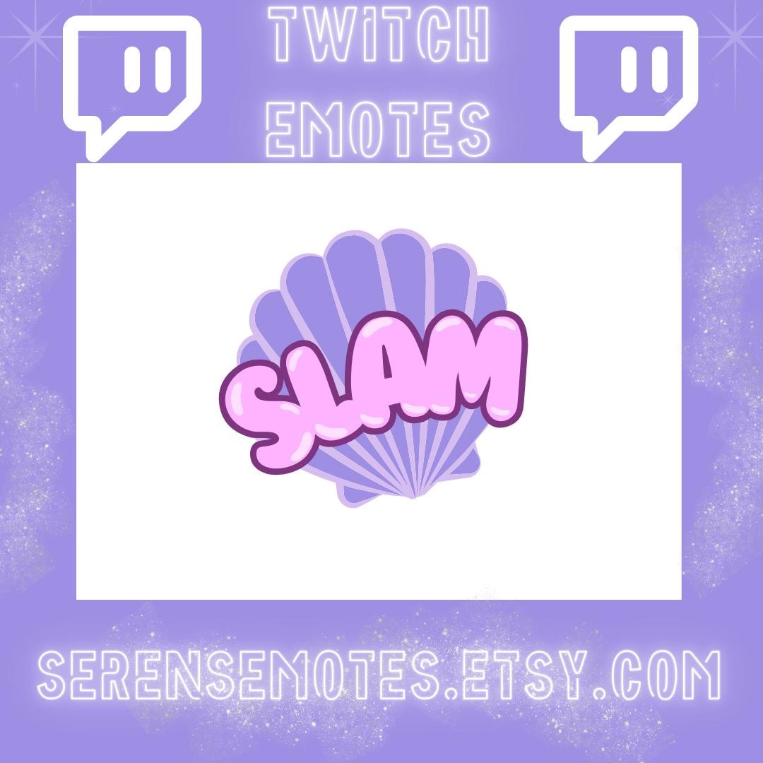 Clam Slam Emote / Twitch Emote / Discord Emote - Etsy