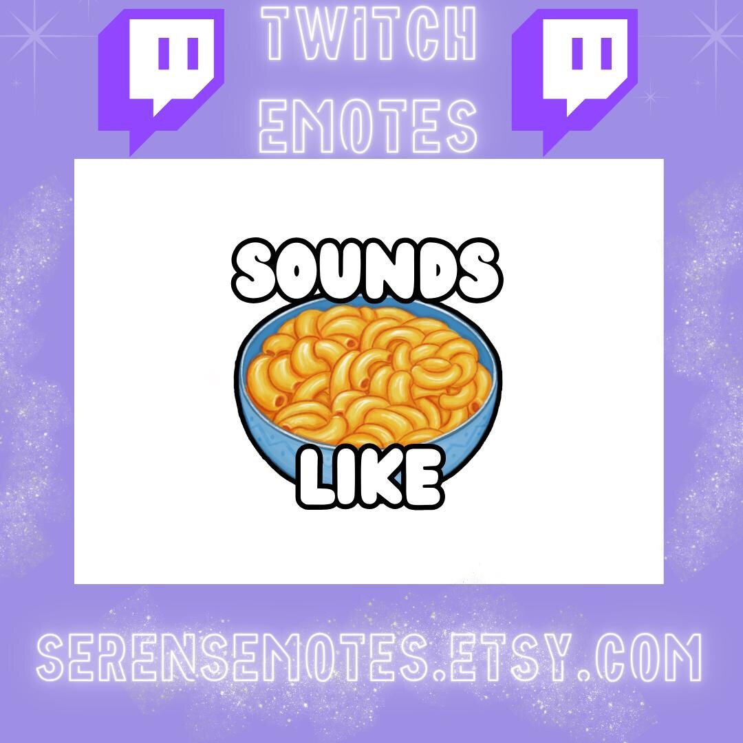 Mac & Cheese Emote / Twitch Emote / Discord Emote - Etsy