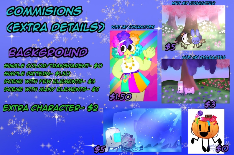 Character Commisions! - Etsy