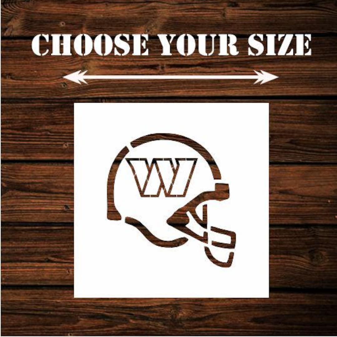 Washington Commanders Helmet Stencil Tough Durable & Reusable Mylar ...