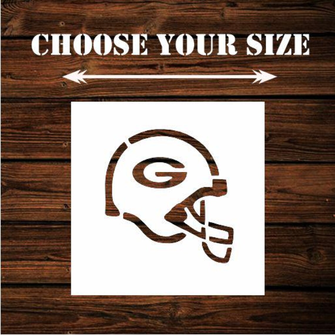 Green Bay Packers Helmet Custom Stencil Tough Durable & Reusable Mylar ...