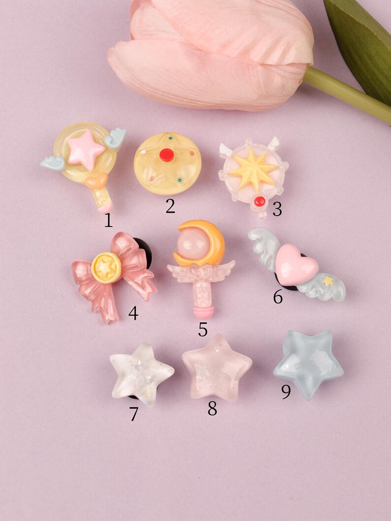 Sailor Moon Star Charm Kawaii Croc Jibbitz Cute Shoe Charms Gifts ...