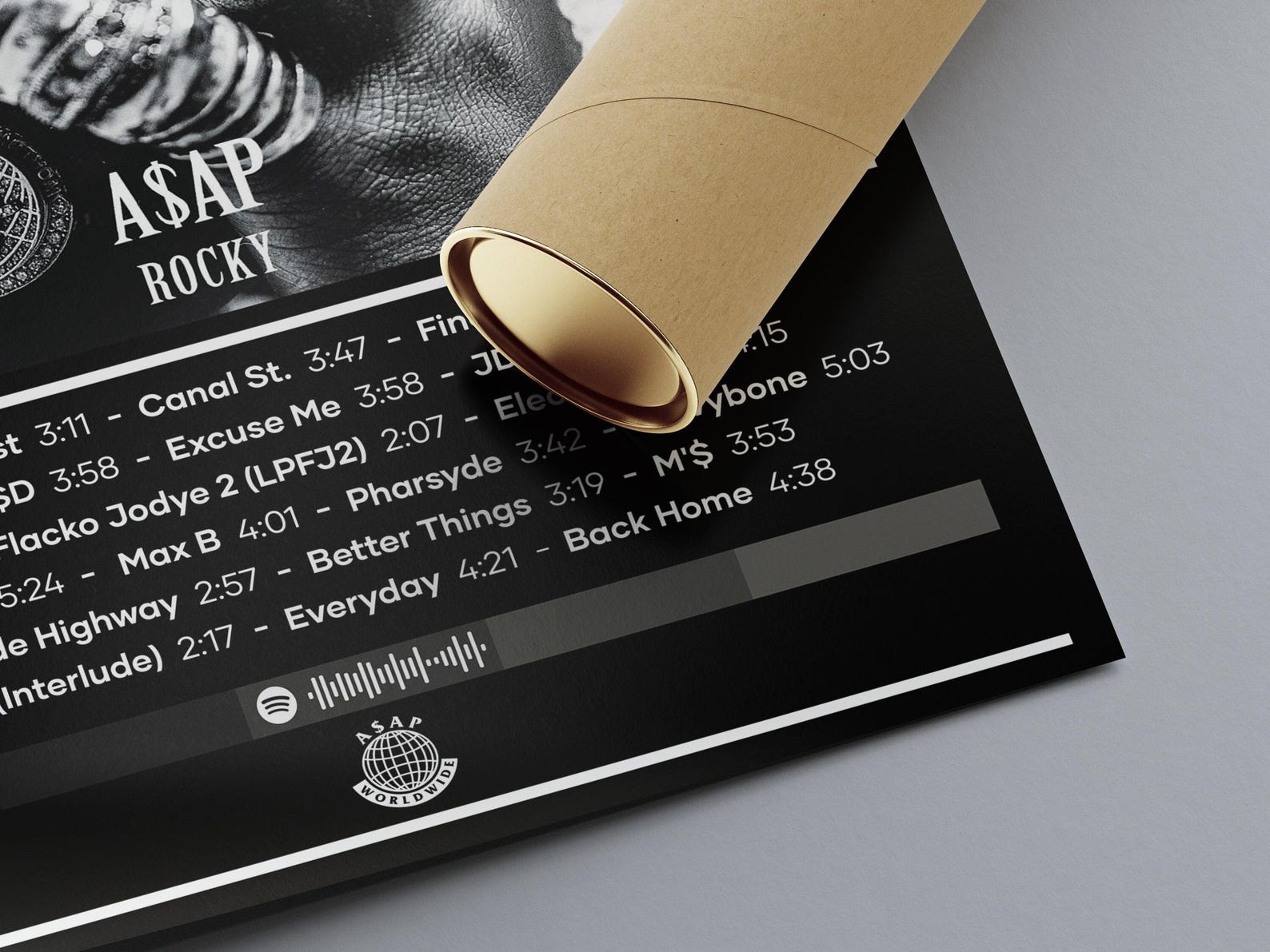 ASAP Rocky Poster | At. Long. Last. ASAP Poster | Music Poster | Album ...