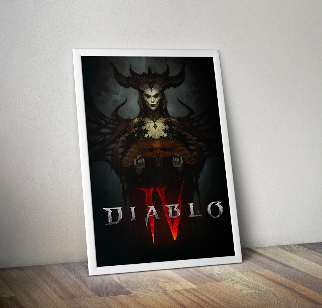 Diablo IV Poster | Diablo 4 Video Game Poster | Gaming Poster | Game ...