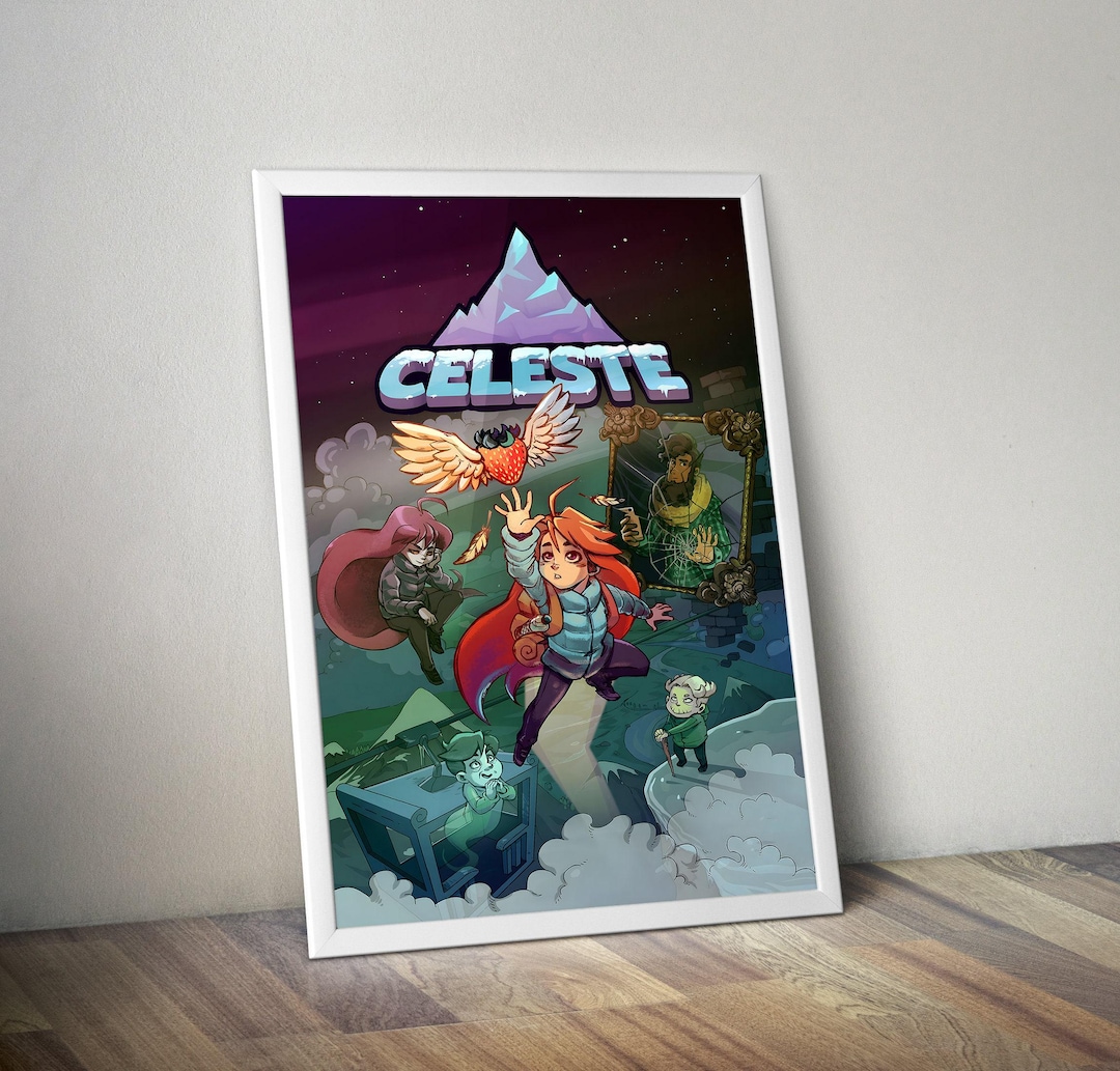 Celeste Poster | Celeste Video Game Poster | Gaming Poster | Game ...