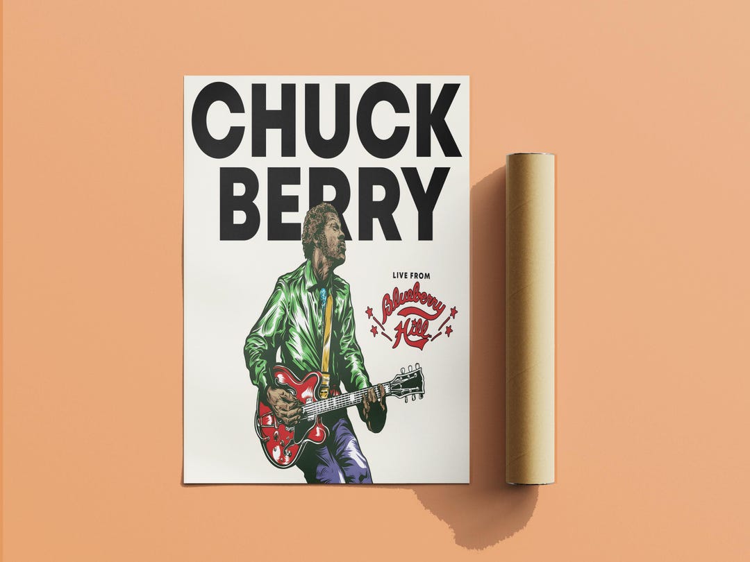 Chuck Berry Poster | Live From Blueberry Hill Poster | Concert Poster ...