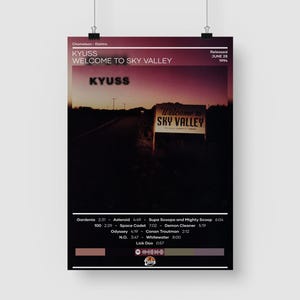 Kyuss Poster | Welcome to Sky Valley Poster | Rock Music Poster | Album ...